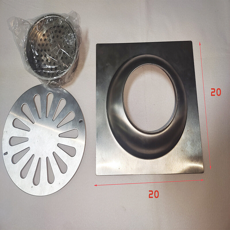 304 Нержавеющая сталь напольный слив утолщенный для ванной комнаты, антизапах, для балкона, стиральной машины, большой слив, инженерный оптовый слив