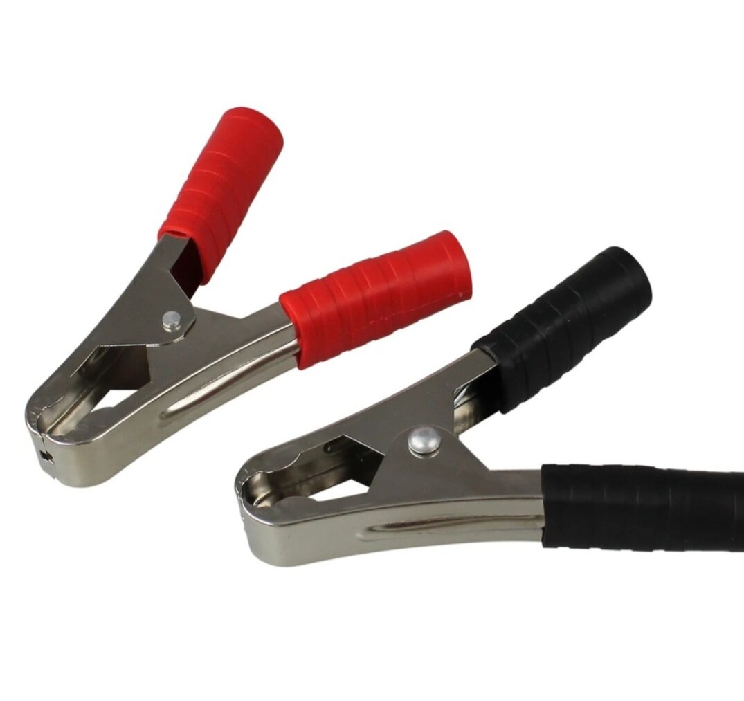 Зажимы-крокодилы №4 для пусковых проводов,150А,100мм (набор 2шт. красный и чёрный)