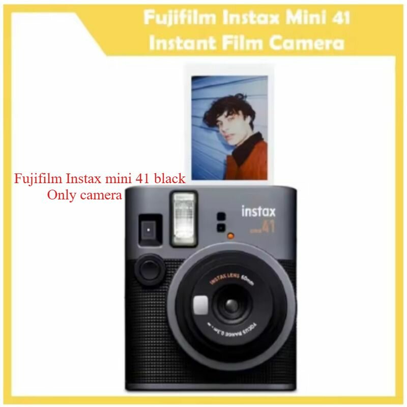 Камера/одноразовая съемка/мгновенная съемка Fujifilm Instax Mini Black 41 Instant Camera, Портативная камера, подарки для друзей, подарки на день рождения