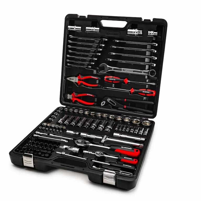 Набор ручных инструментов TECHNIC 121 предмет 1/2", 1/4" RUNTEC RT-HT121T