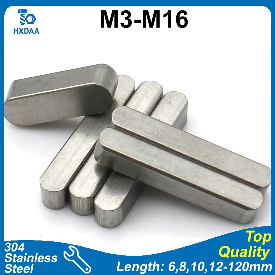 Шпонки параллельные XIAOCHAO M5x20mm, нержавеющая сталь 304, 10шт