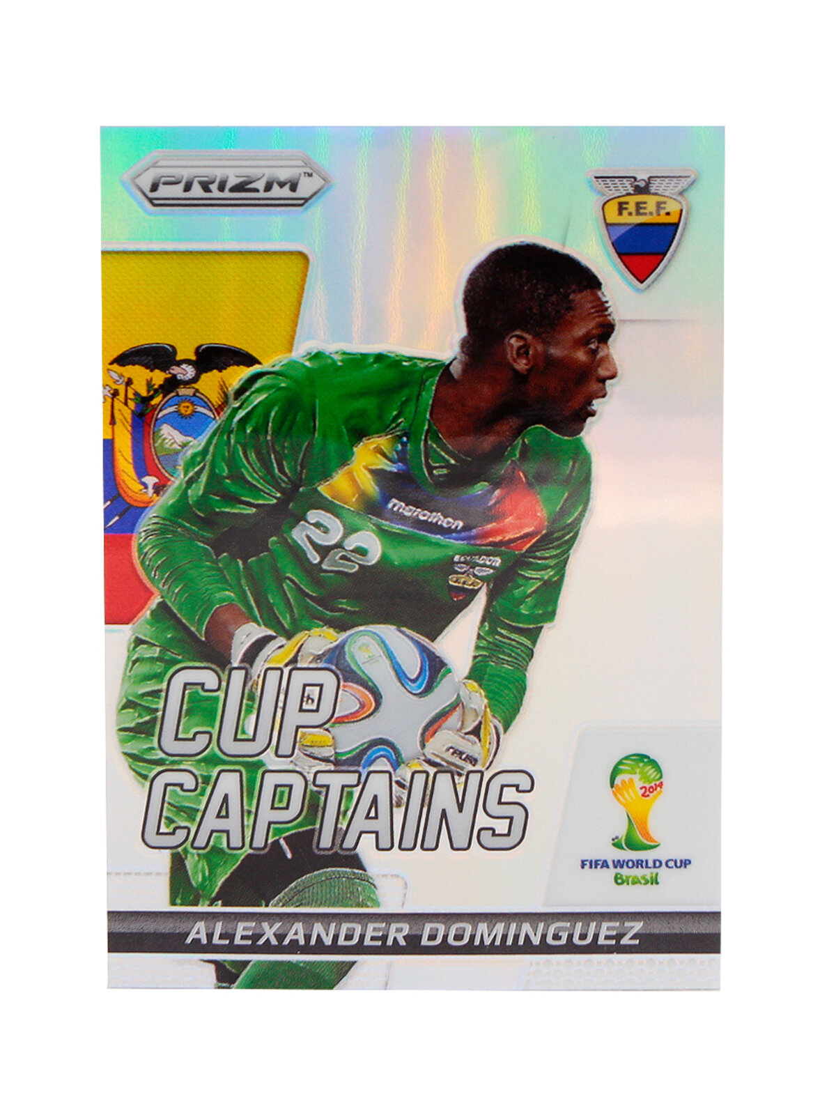 Коллекционная карточка Panini Prizm FIFA World Cup 2014: #1 Alexander Dominiguez - Cup Capitains