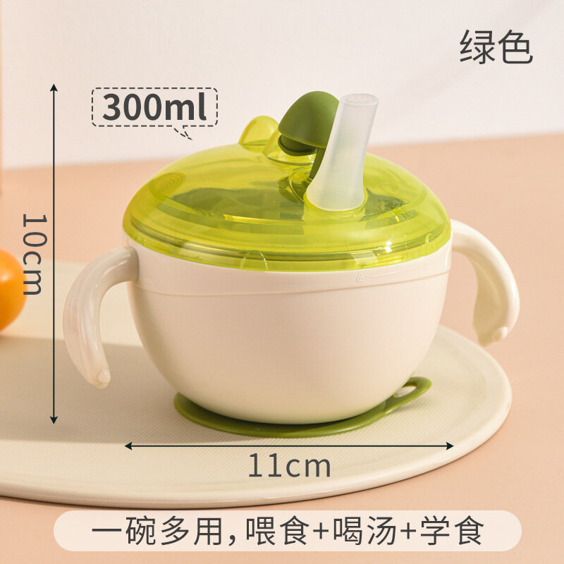 Детская миска для еды с двумя ушками, антиожоговая миска для детского питания, мультяшная миска из нержавеющей стали 316, изолированная миска, детская посуда для мамы и ребенка