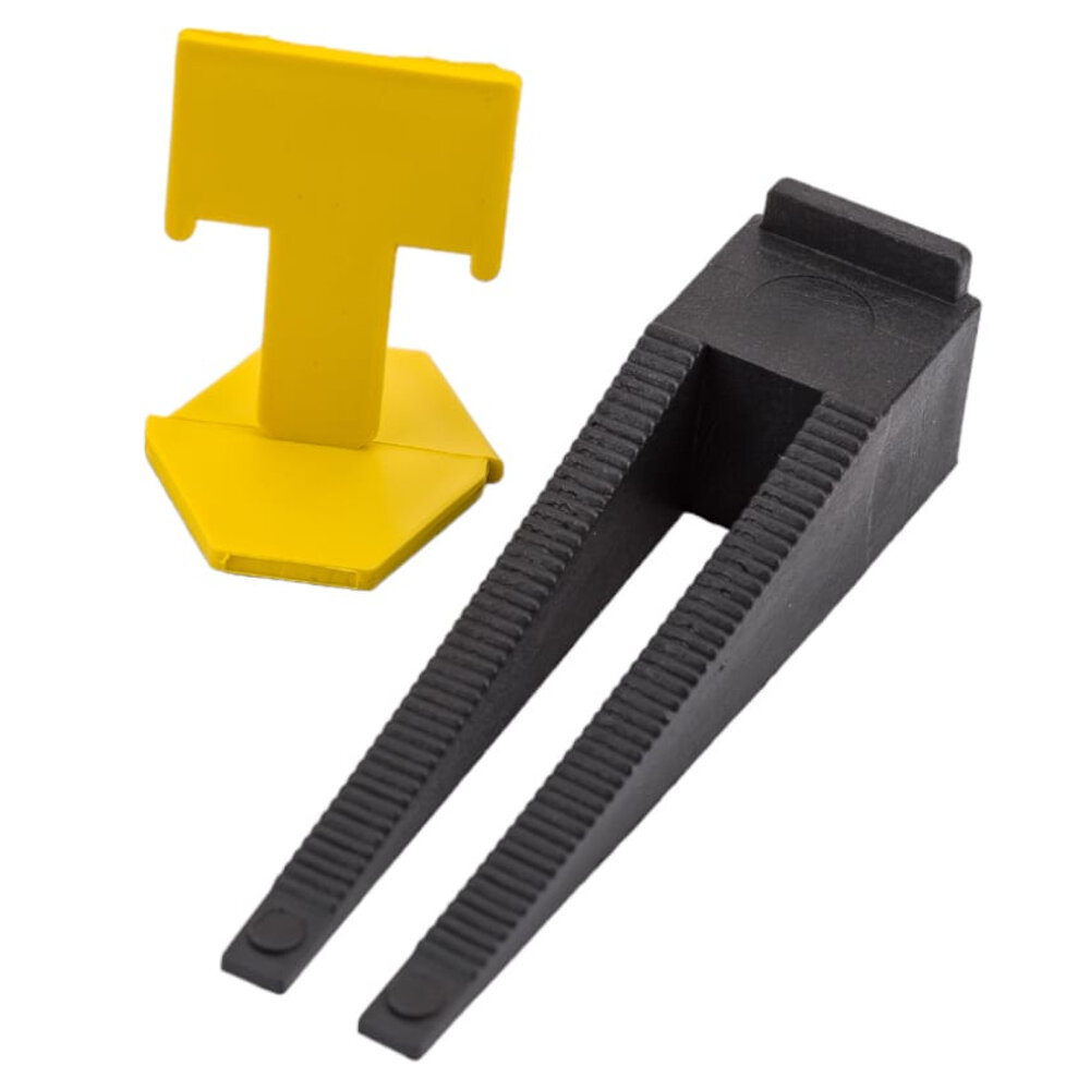 Система выравнивания плитки ACCURATE J1-4040, зажим 1мм 40шт + клин 40шт