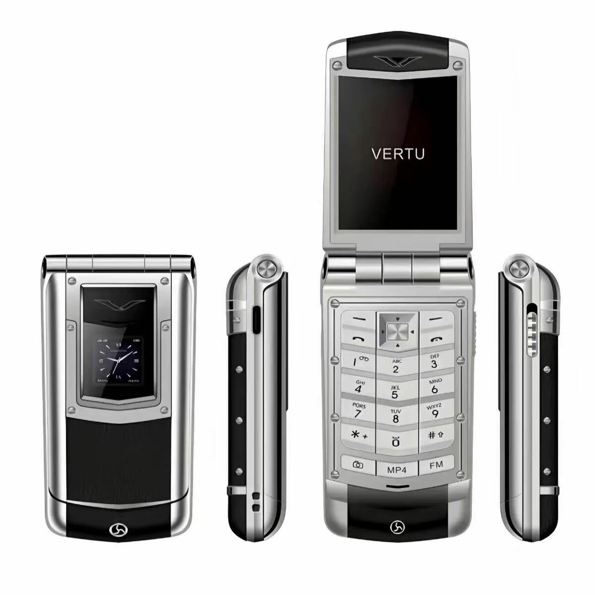 Мобильный телефон с двумя sim-картами V77 Ayxta с откидной кнопкой для пожилых людей