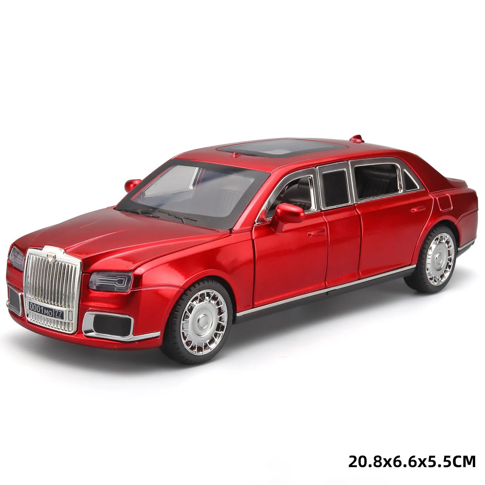Модель автомобиля Aurus Senat, Red, 1:24