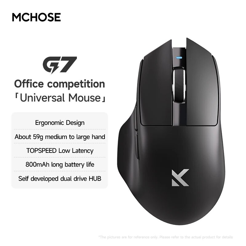 MCHOSE G7 MAX Проводная игровая мышь G7 Black