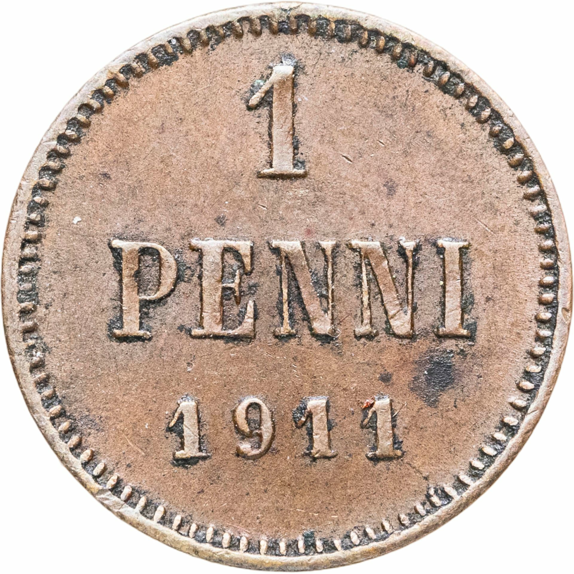 1 пенни (penni) 1911 Российская Финляндия