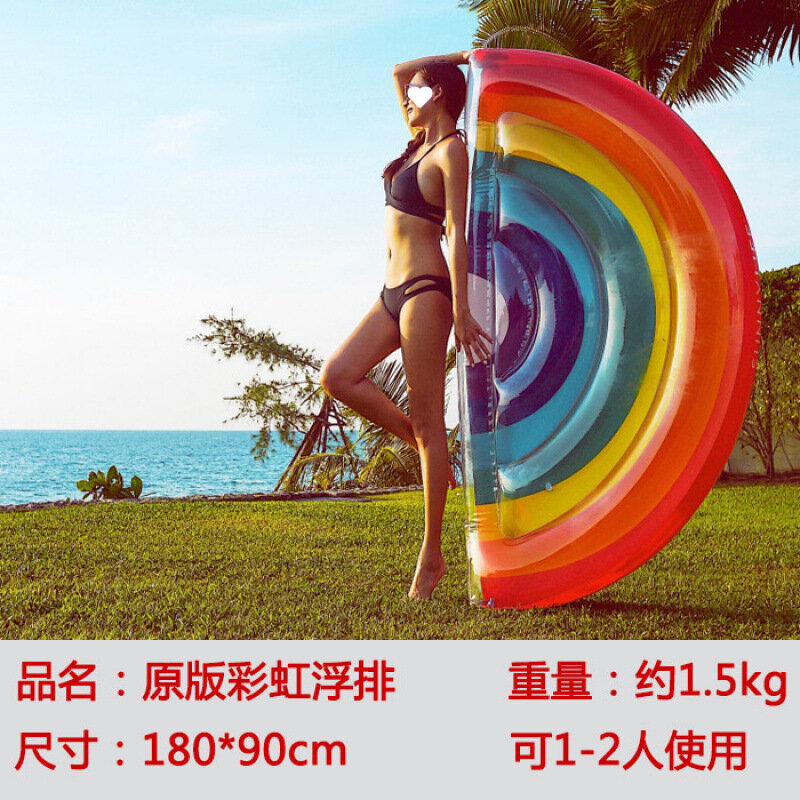 Надувной водный плот в форме арбуза, ананаса, радужной пиццы, кактуса, плавающая кровать, плавательный круг, плавающая воздушная подушка-игрушка.