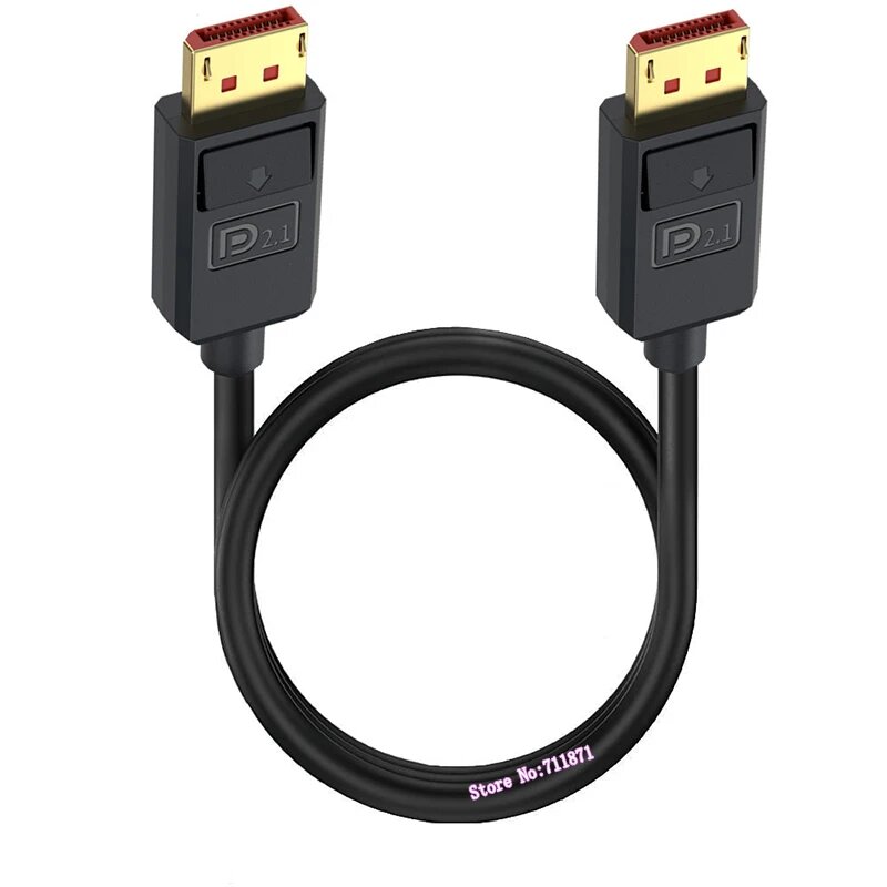 Кабель DisplayPort ERE 2.1 16K Желтый, Желтый, 50cm