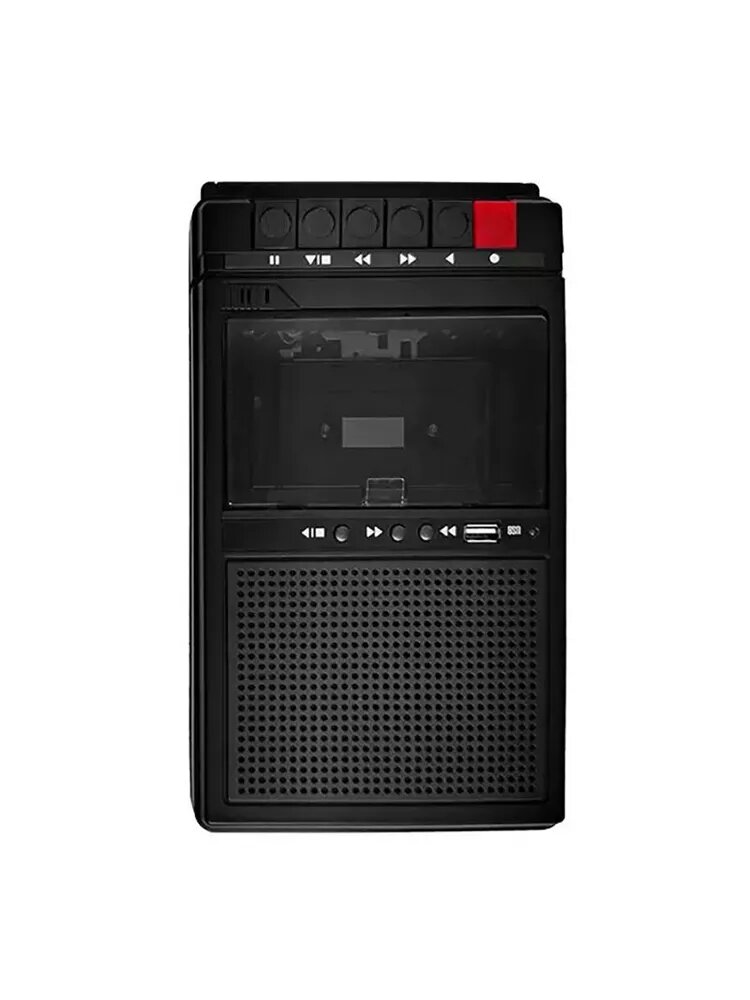 Кассетный плеер портативный с Bluetooth и USB, черный, Китай