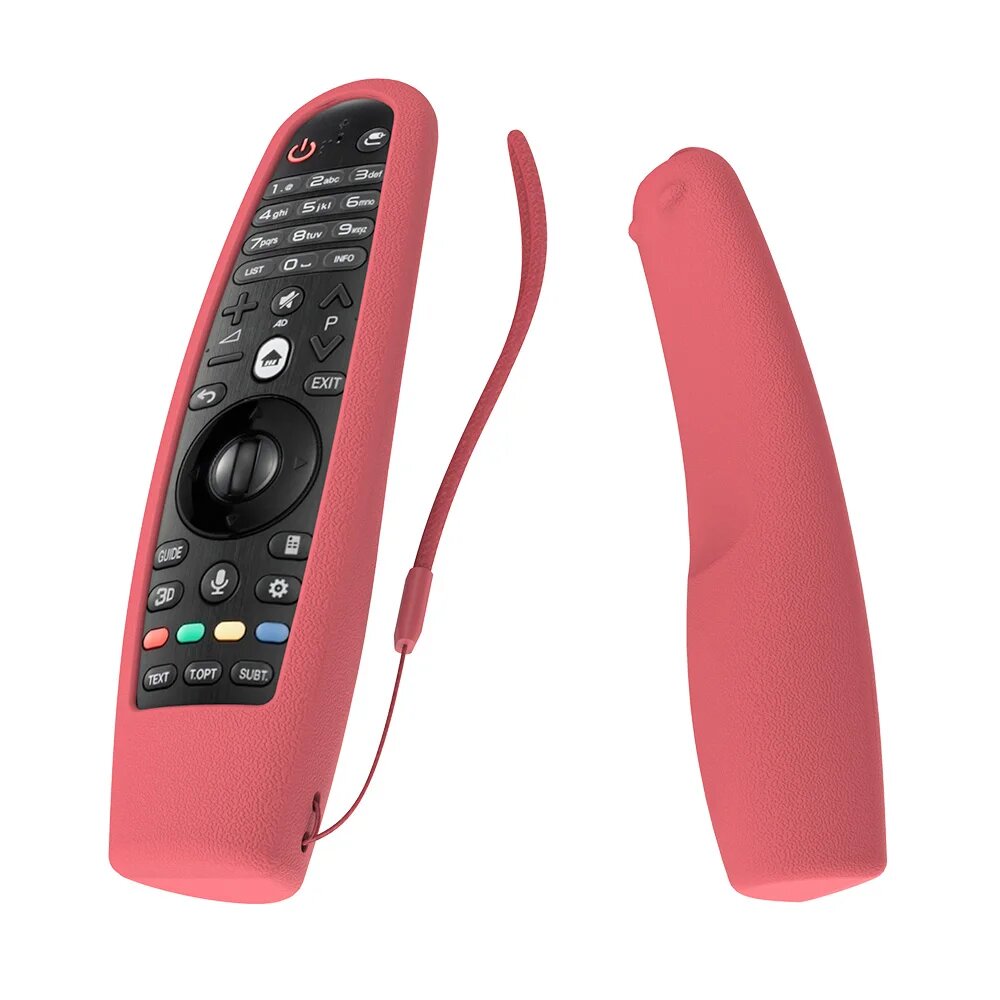 Силиконовый чехол для пульта LG Magic Remote розовый