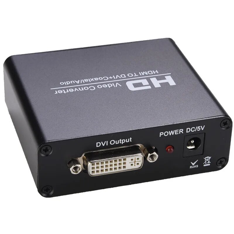 HDMI-DVI конвертер с аудио 3.5 мм EU Plug