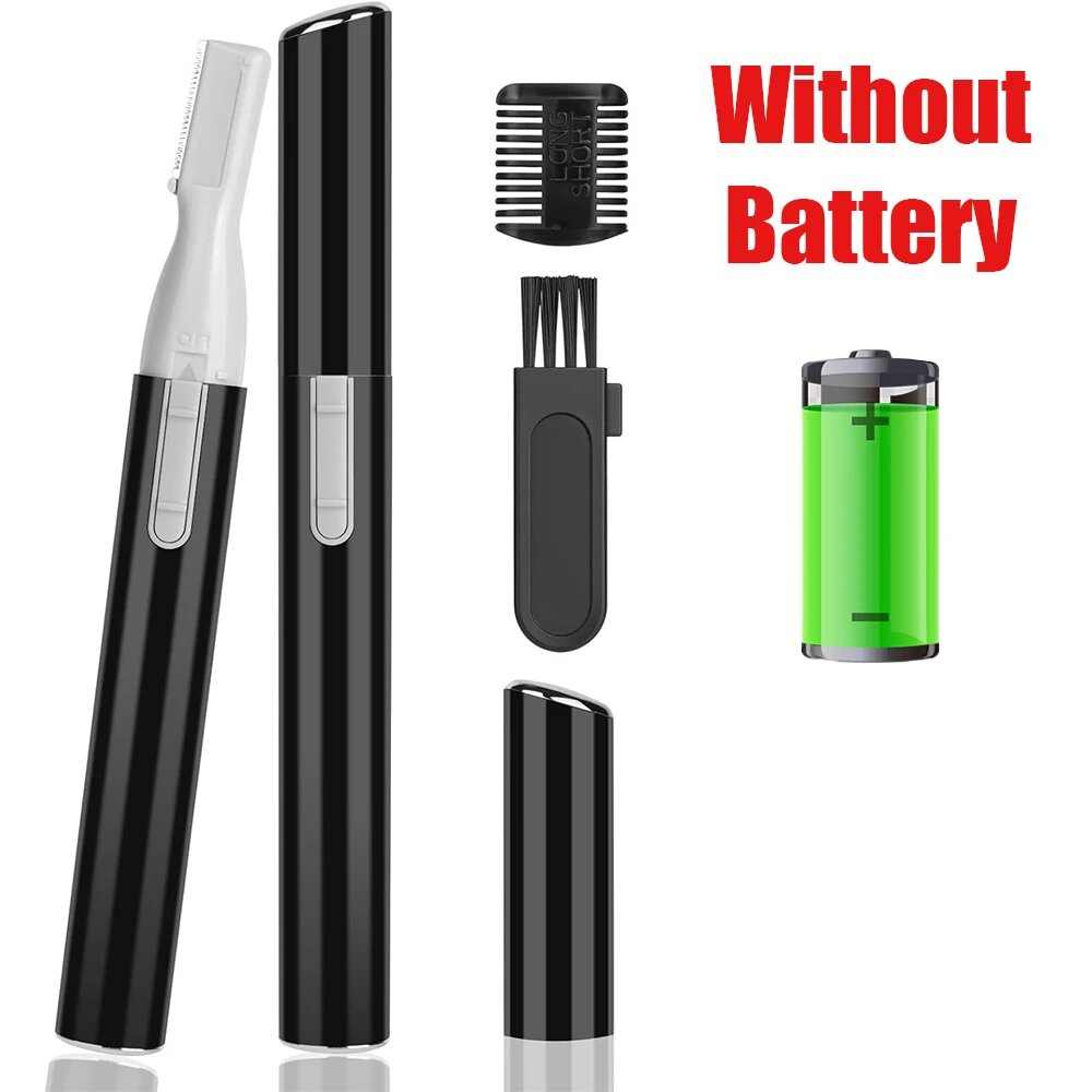 Электрический триммер для бровей Electric Eyebrow Trimmer Black-Battery