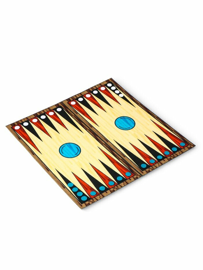 Коврик - сидушка для бани и сауны «Нарды», 56.5×53 см, полиэфир