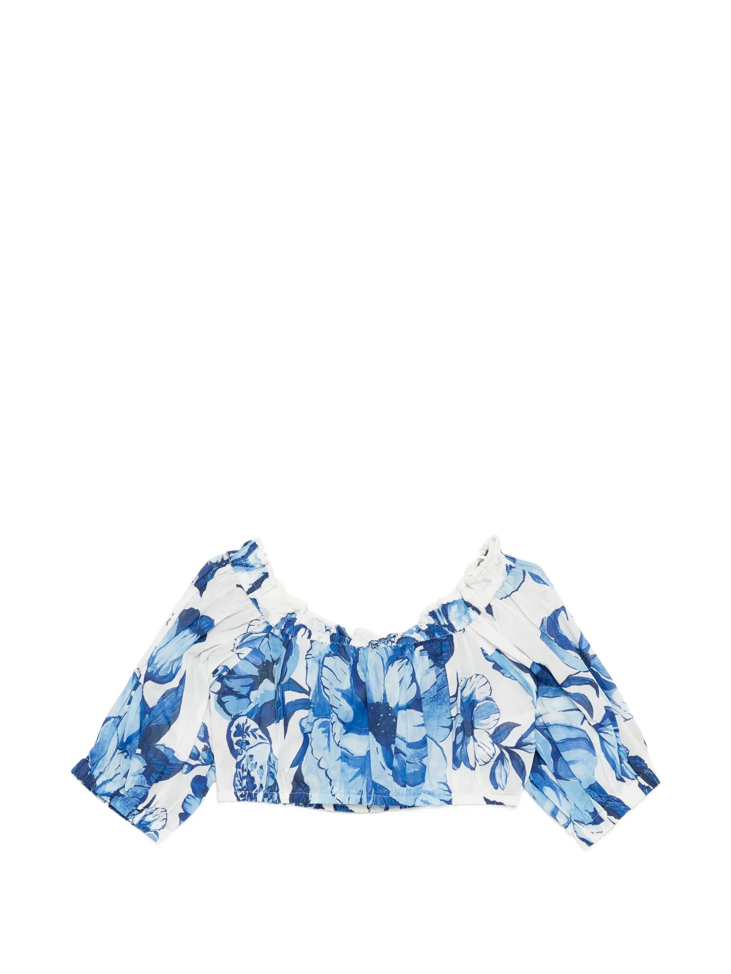 Топ Floral print crop top