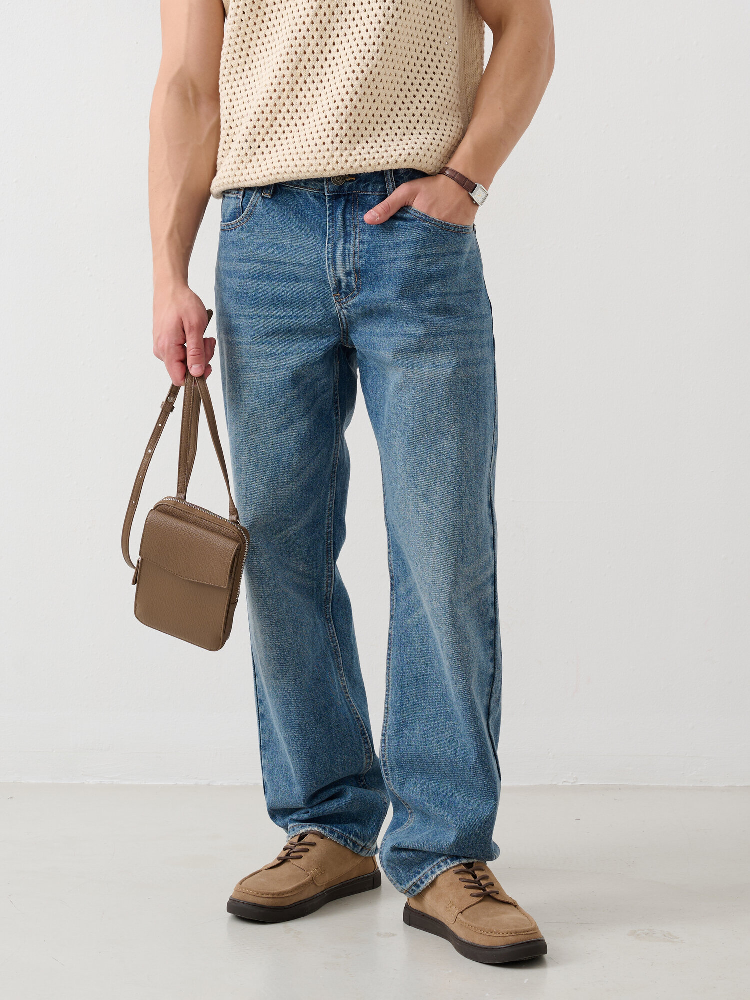 Джинсы мужские прямые 