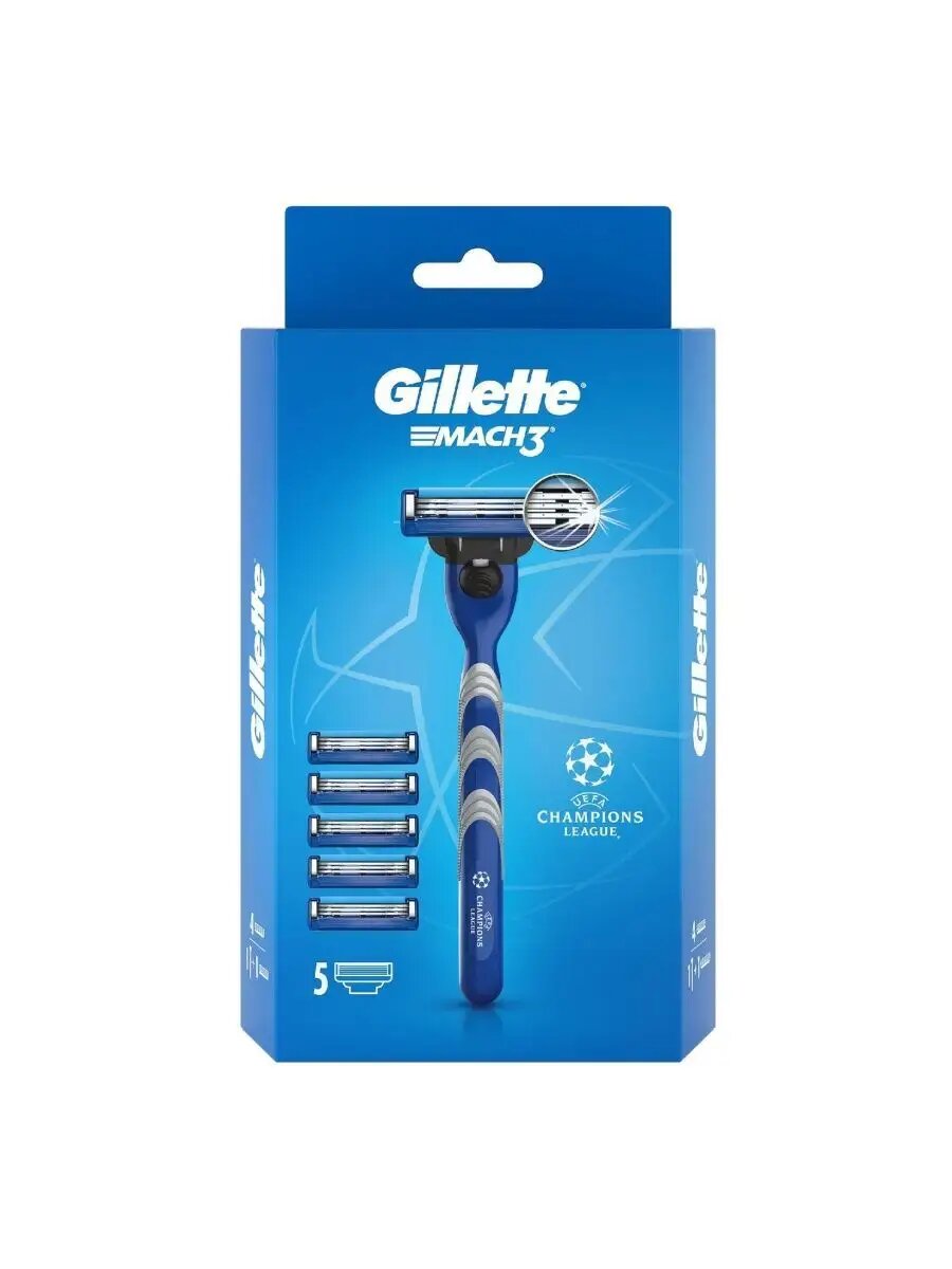 Бритвенный станок со сменной кассетой Gillette Mach3 3 лезв
