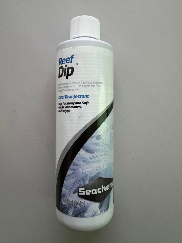 Средство Seachem Reef Dip для адаптации и обеззараживания кораллов, 250 мл