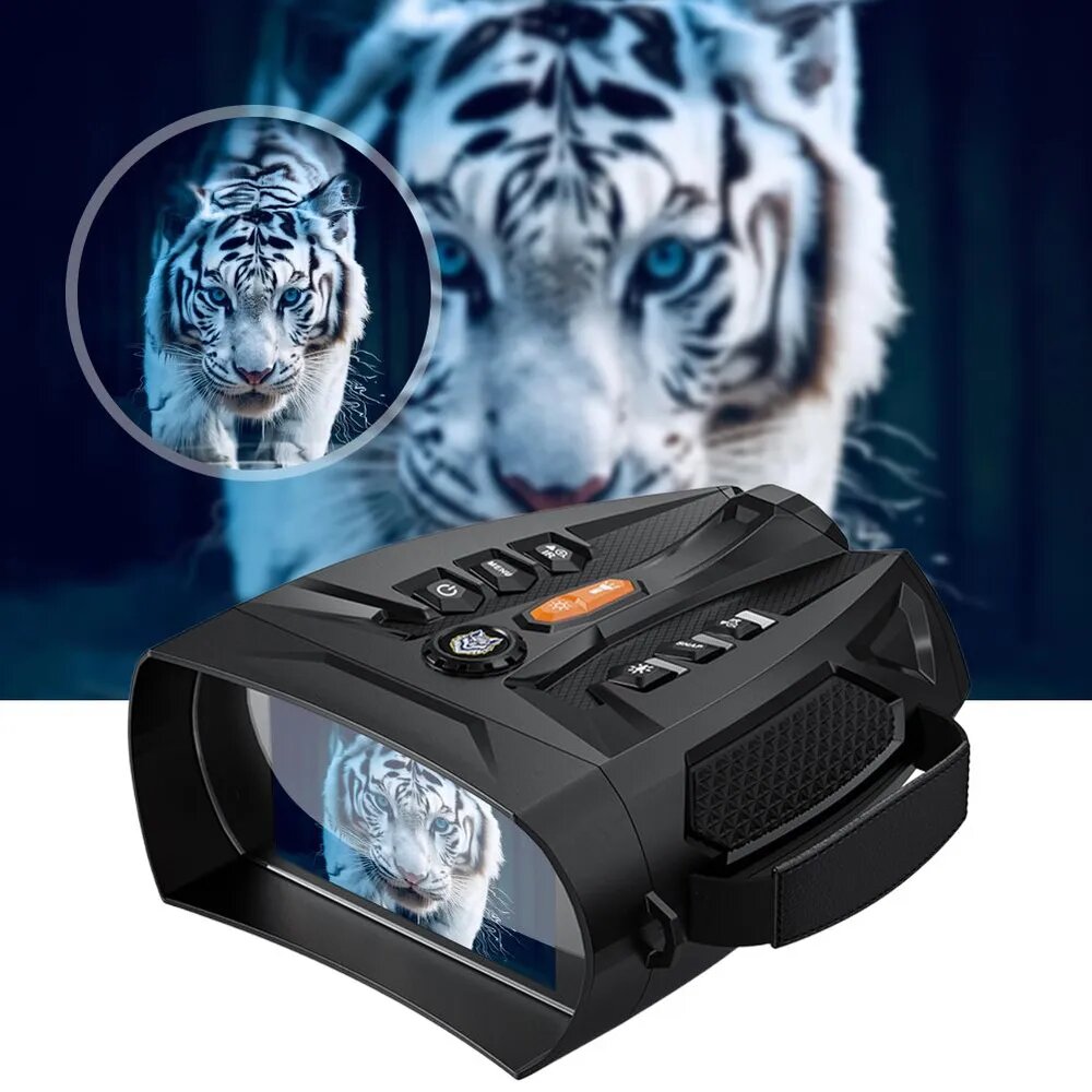 Цифровой инфракрасный бинокль HD DIGITAL NIGHT VISION DEVICE с 4-дюймовым IPS-дисплеем, для ночного видения, фото/видео, 800м, 5W infrared — фото 1