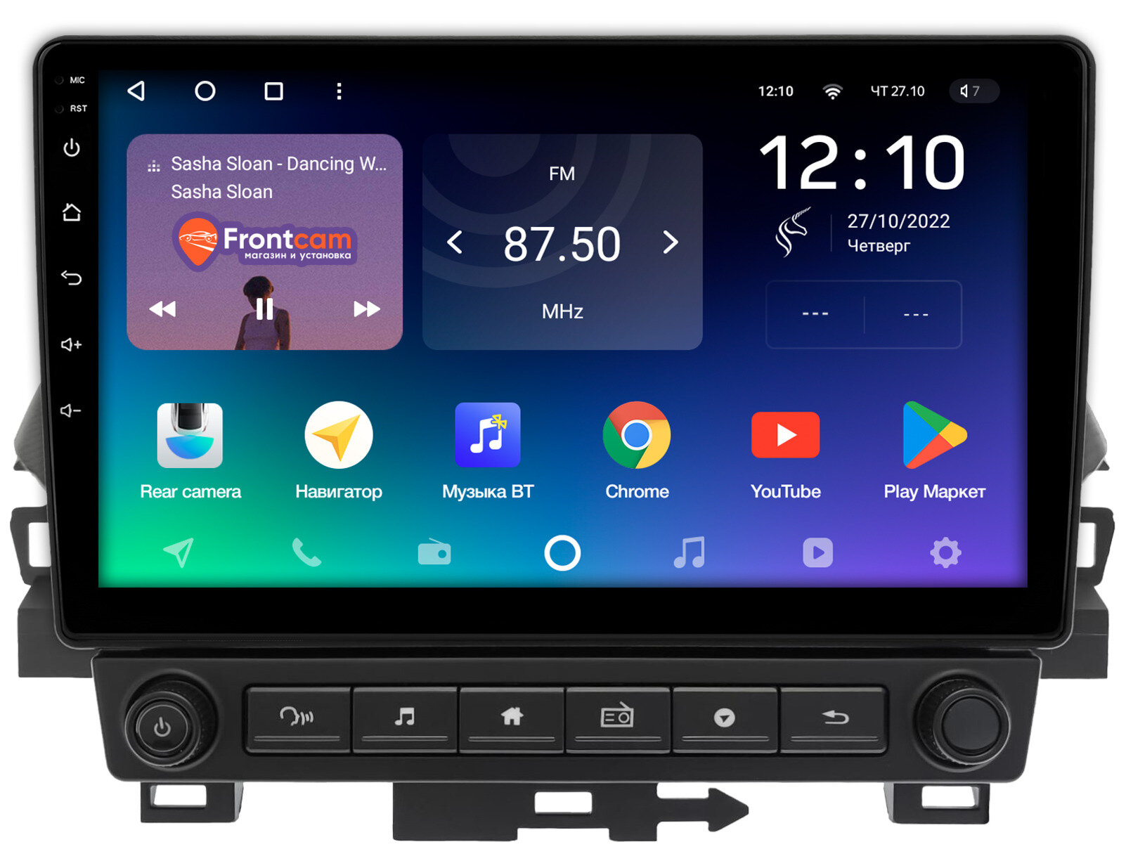 Штатная магнитола Mitsubishi Eclipse Cross 2017-2026 (взамен магнитолы с крутилками) Teyes SPRO PLUS 4/64 10" RM-10-0285 Android 10 (4G-SIM, DSP, IPS)