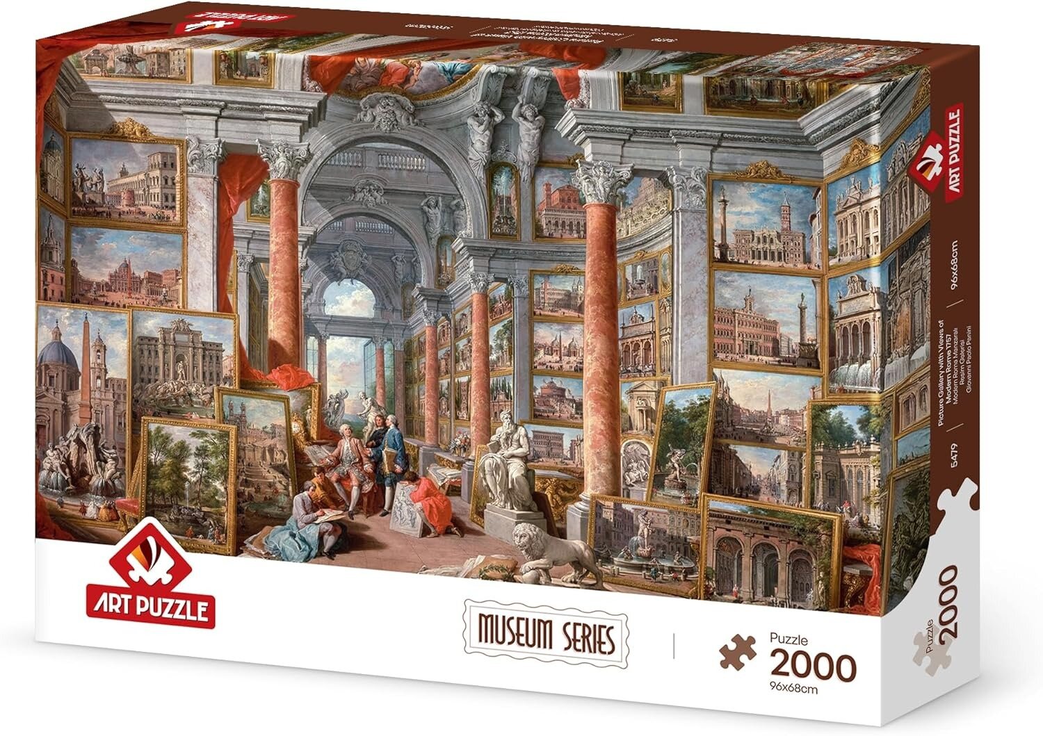 Пазл для взрослых Art Puzzle 2000 деталей, элементов: Галерея с видами современного Рима