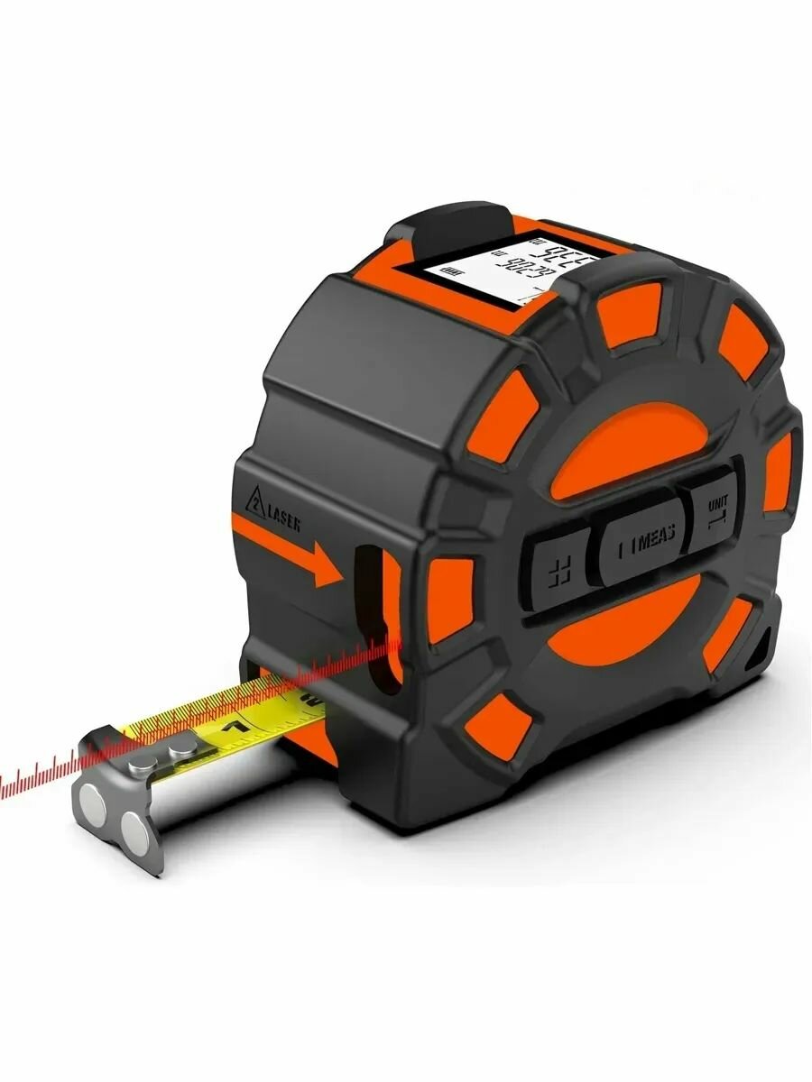 Рулетка с лазером и дисплеем Gusbon Mileseey Laser Tape Measurer 2 in 1 40m (DT11) Orange