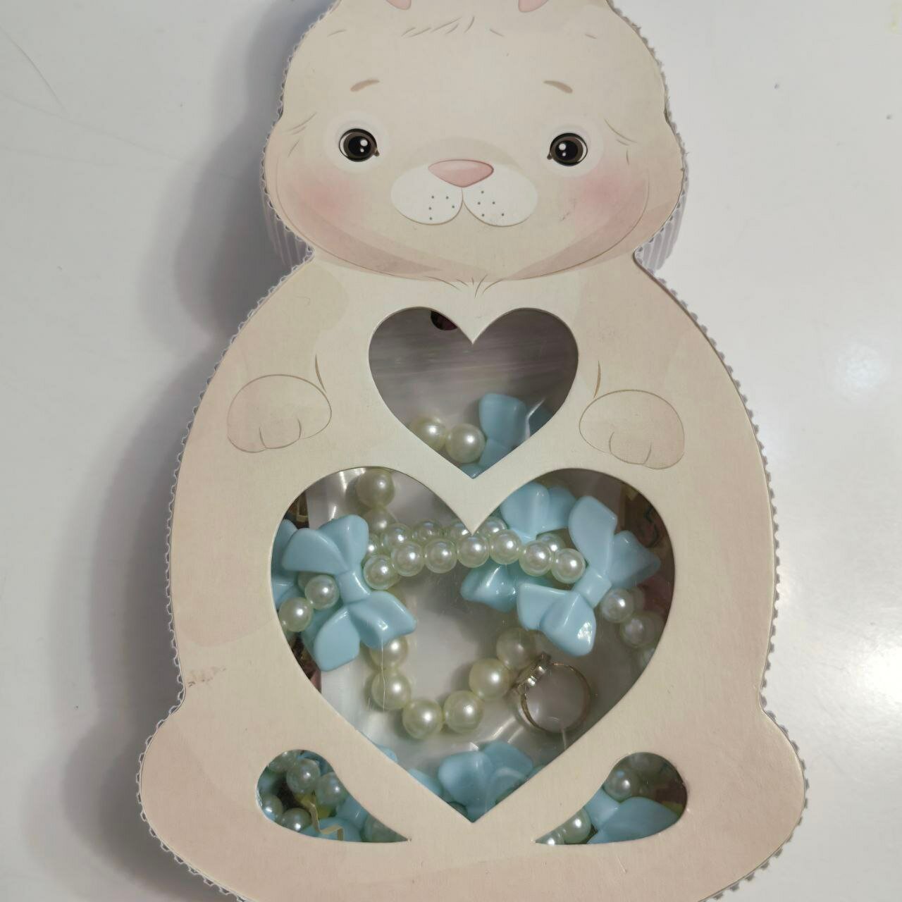 Подарочный набор для девочки "Зайка и бисер"