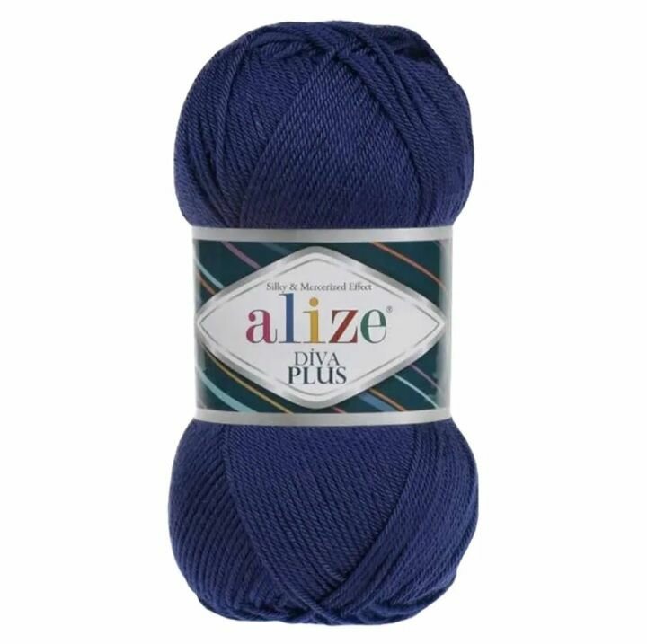 Пряжа Alize Diva Plus 360 (5 мотков по 100г/220м) синий