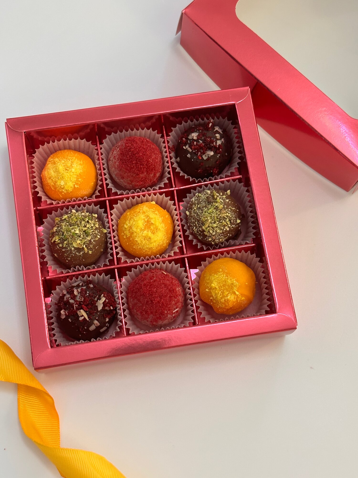 Набор шоколадных десертов, "Шоколадные трюфели", с начинками