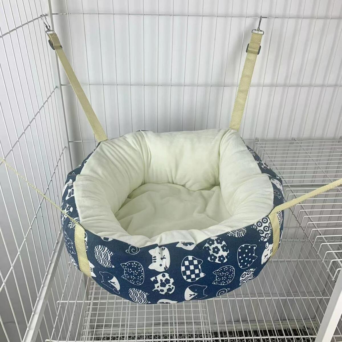 Подвесная клетка для кошек, всесезонный гамак для кошек, спальное гнездо для питомцев, подвесная корзина-лежак, качели для кормления, спальное гнездо для собак.