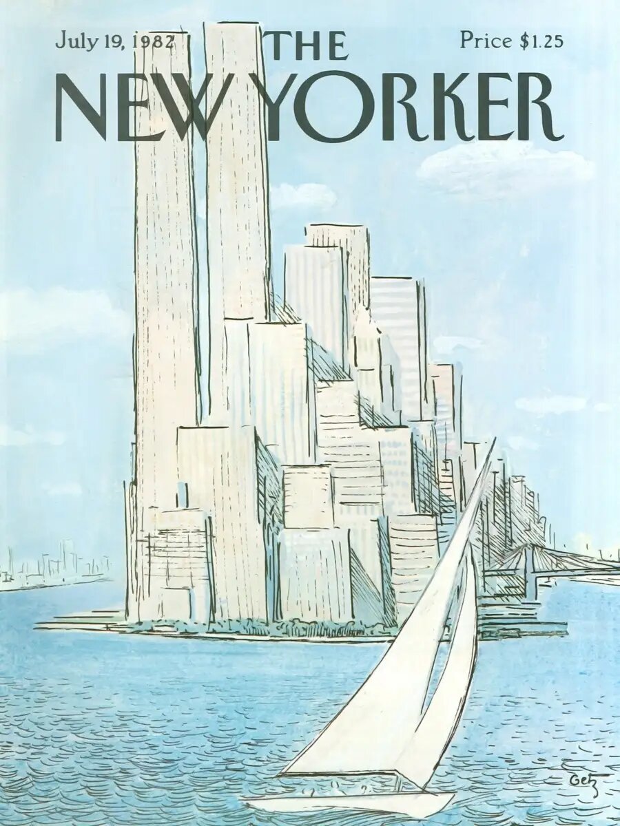 Постер New Yorker Нью Йоркер июль, 40 x 50 см (с полями), бумага, без рамы — фото 1