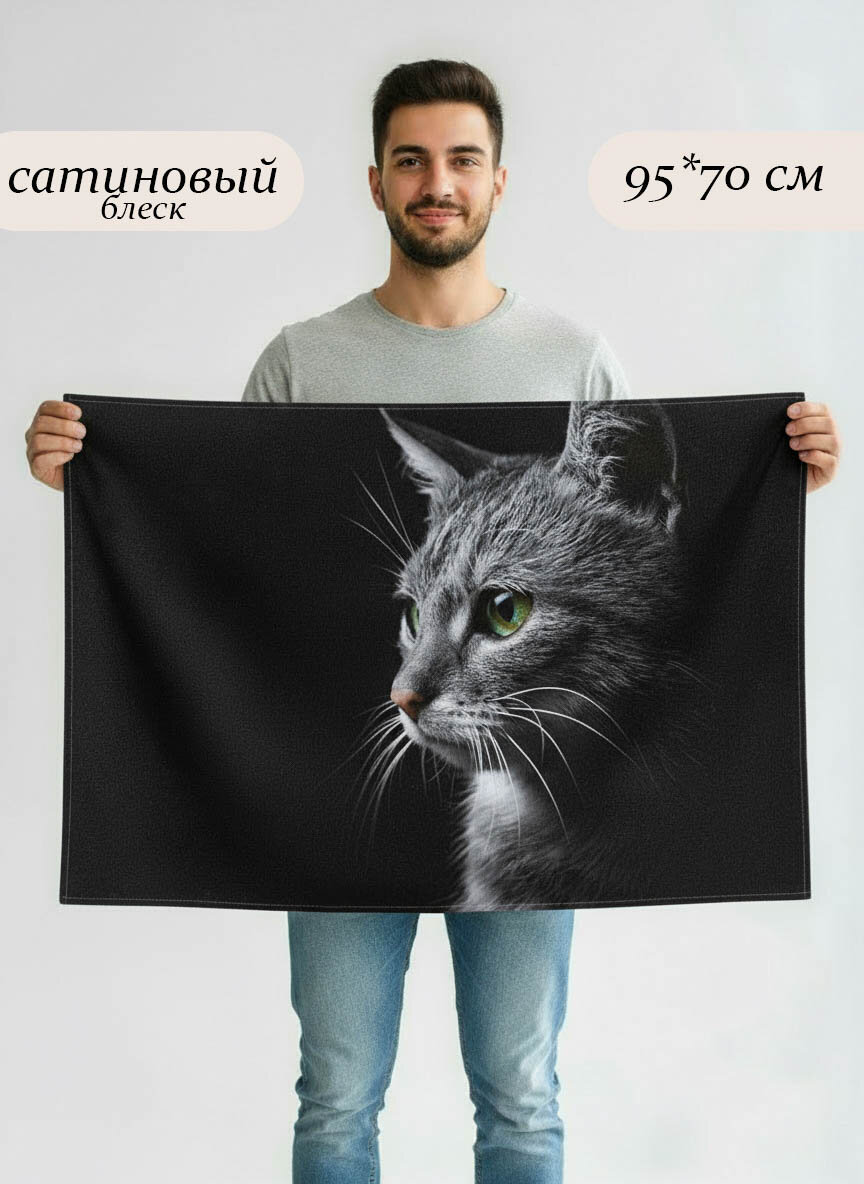 Тканевый постер на стену, интерьерный плакат, горизонтальный, 95*70 см