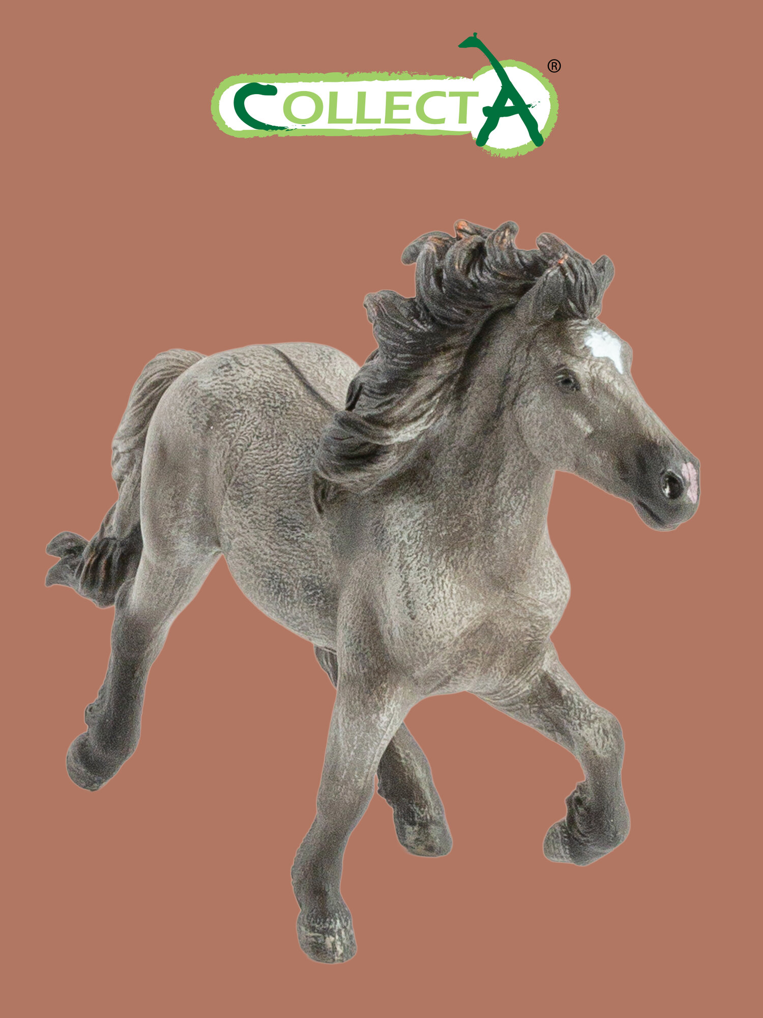 Фигурка животного Collecta Лошадь Жеребец Исландский серо-голубой, 88826b