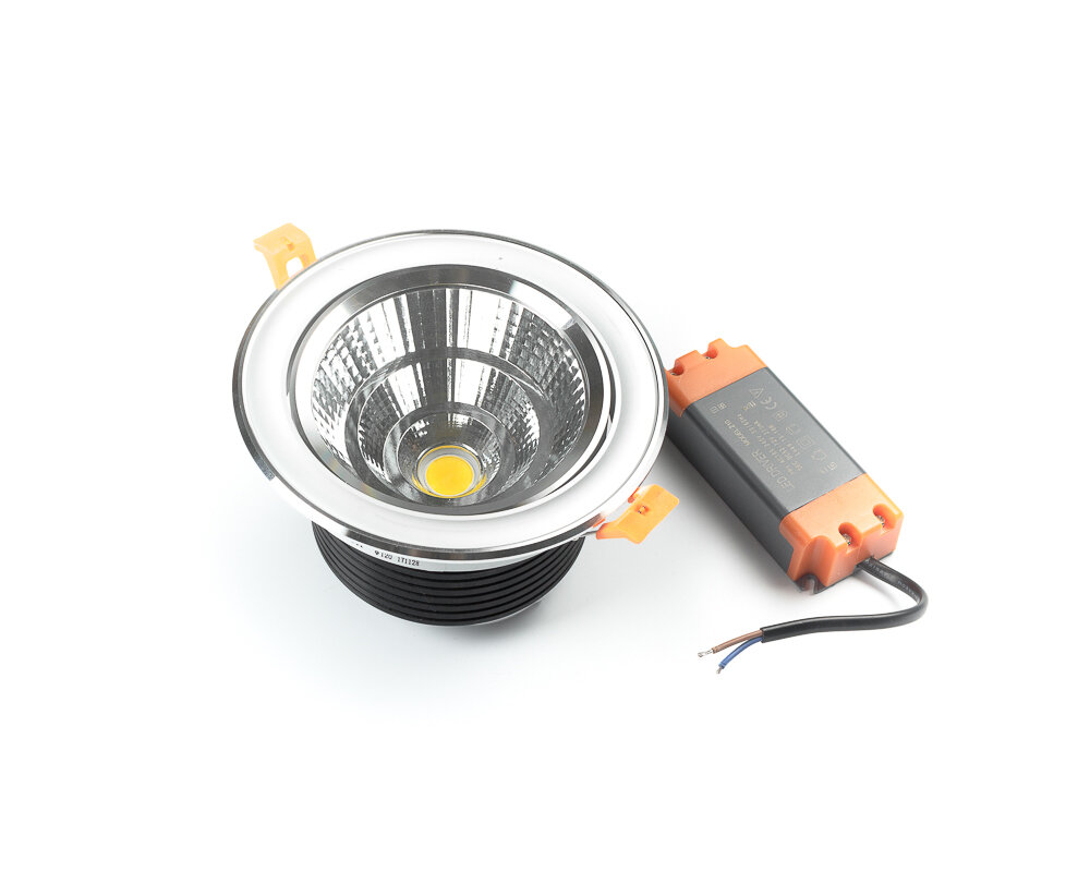 Светильник точечный LED 15 Вт L8802WY-COB-15W серебряный Blesslight