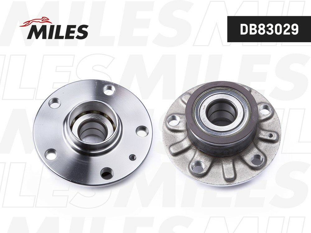 Комплект подшипника задней ступицы MILES DB83029 Audi A3, Skoda Yeti, Vw Golf 5, 6, Plus, Jetta 03->