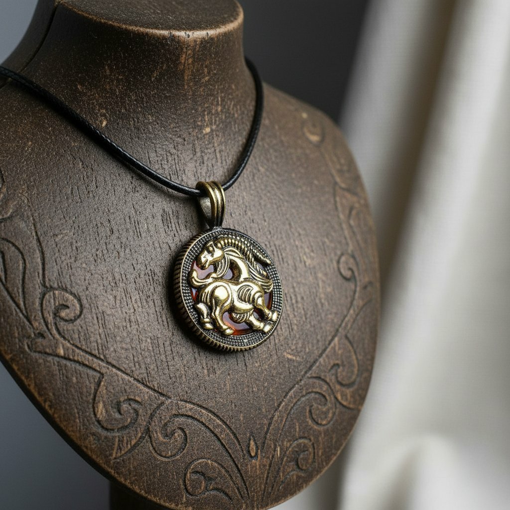 Подвеска, янтарь