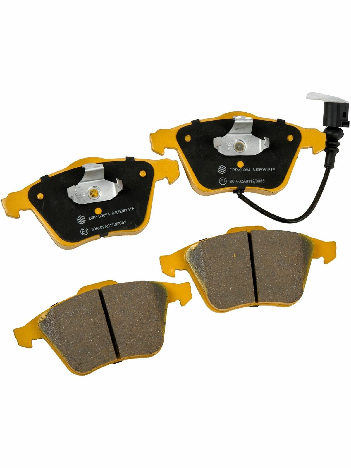 Колодки тормозные передние качество от WAYTEKO Арт. DBP-00094/ 8J0698151F
