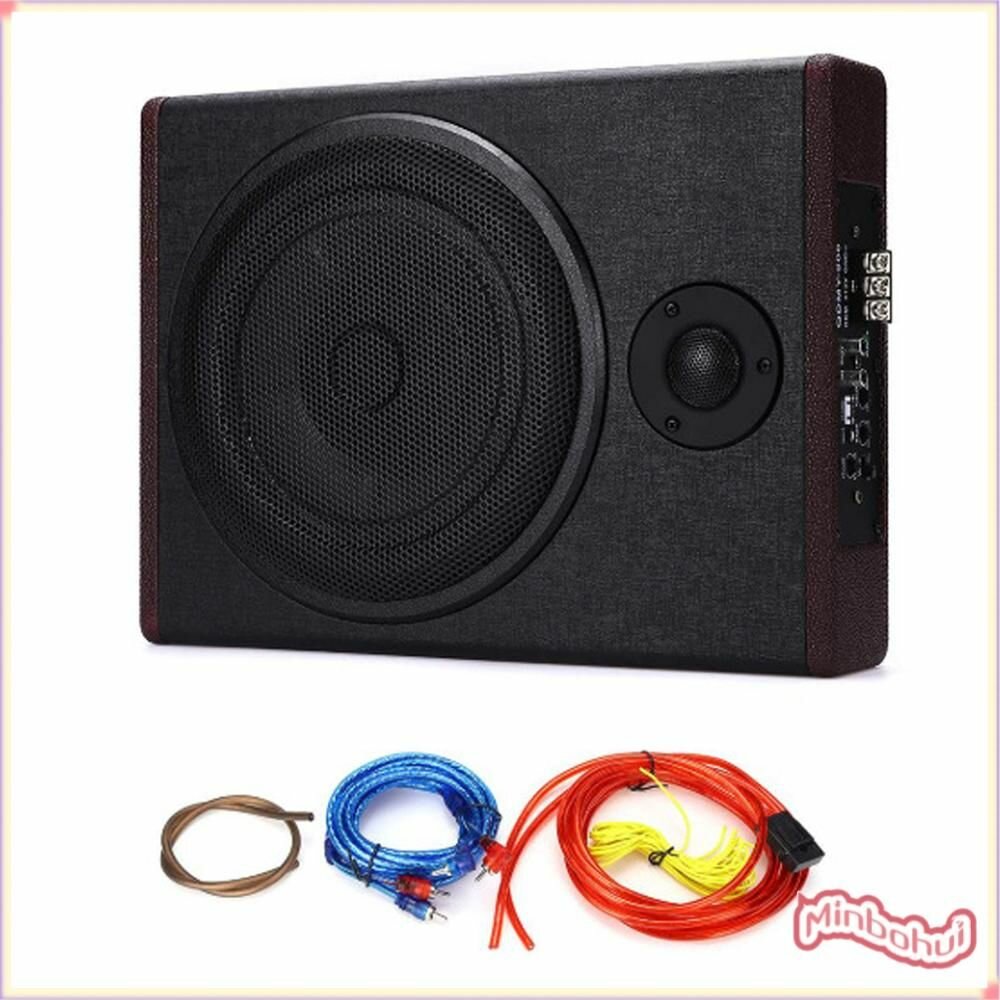 Сабвуфер 8 дюймов, активный 600W, компактный, идеален для установки под сиденьем водителя