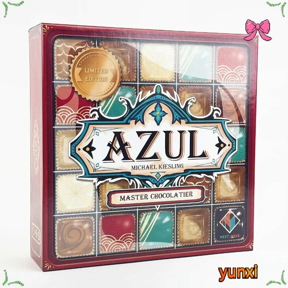 Azul: Master Chocolatier - Классическая Настольная Игра, 2-4 Игрока, 30-45 Минут, Веселье Для Вечеринок