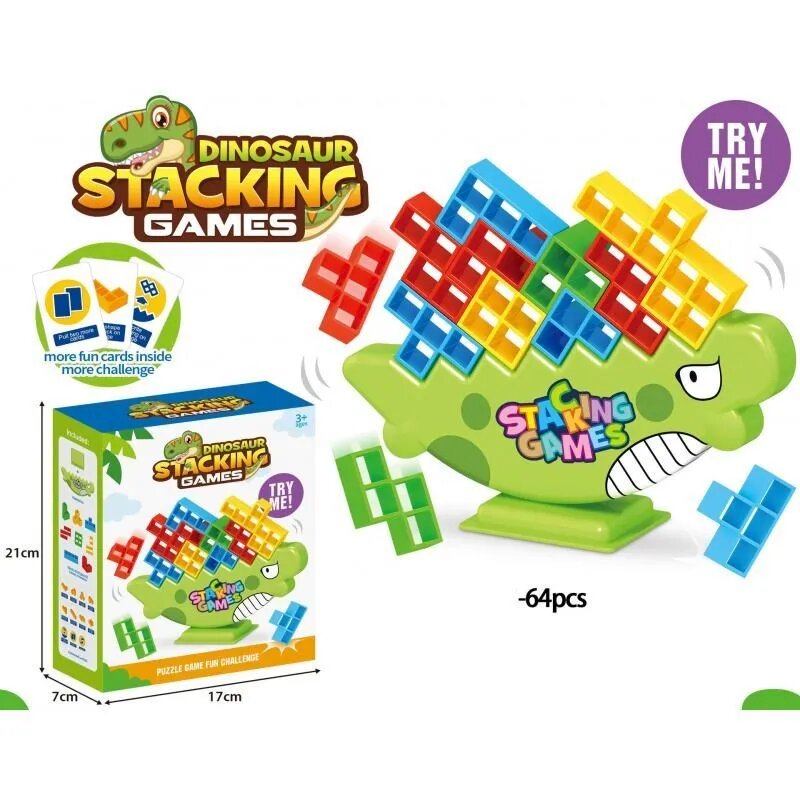 Балансировочная игра stacked high Tetris, детская развивающая настольная игра-игрушка