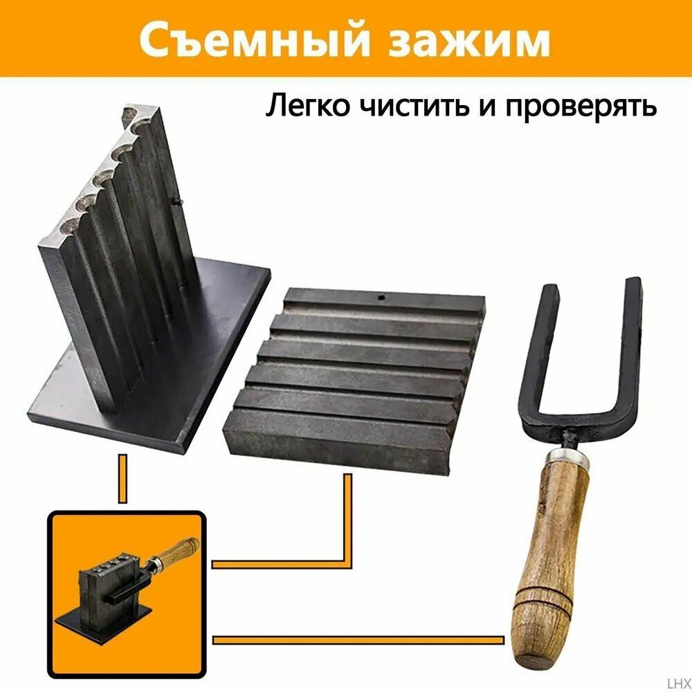 Изложница ювелирная вертикальная используется для литья цветных металлов , золото , серебро