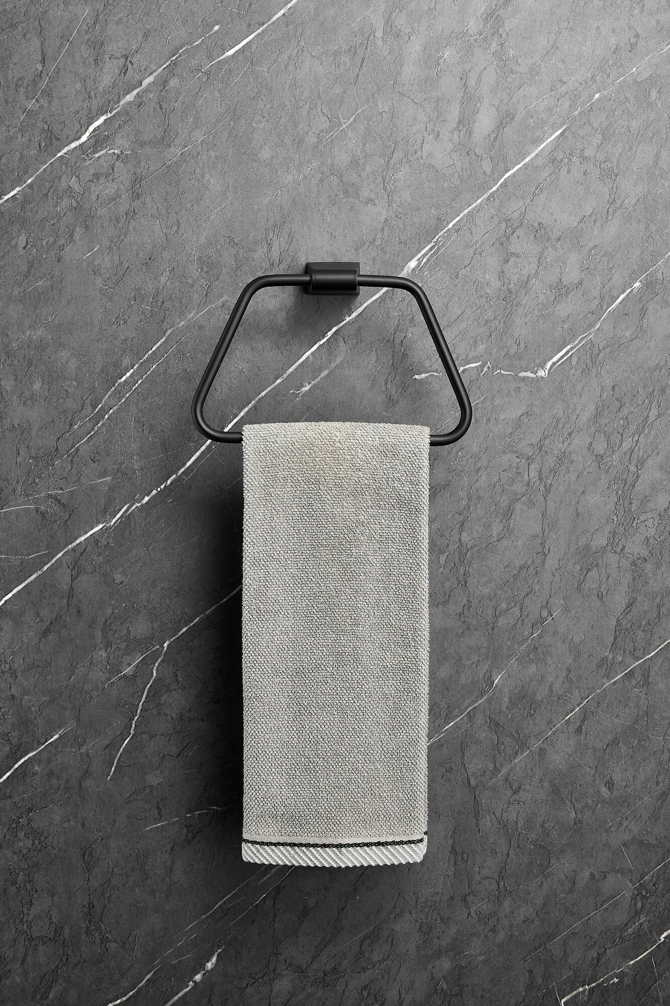 Держатель для полотенец, вешалка черная из нержавеющей стали BELZ B91404