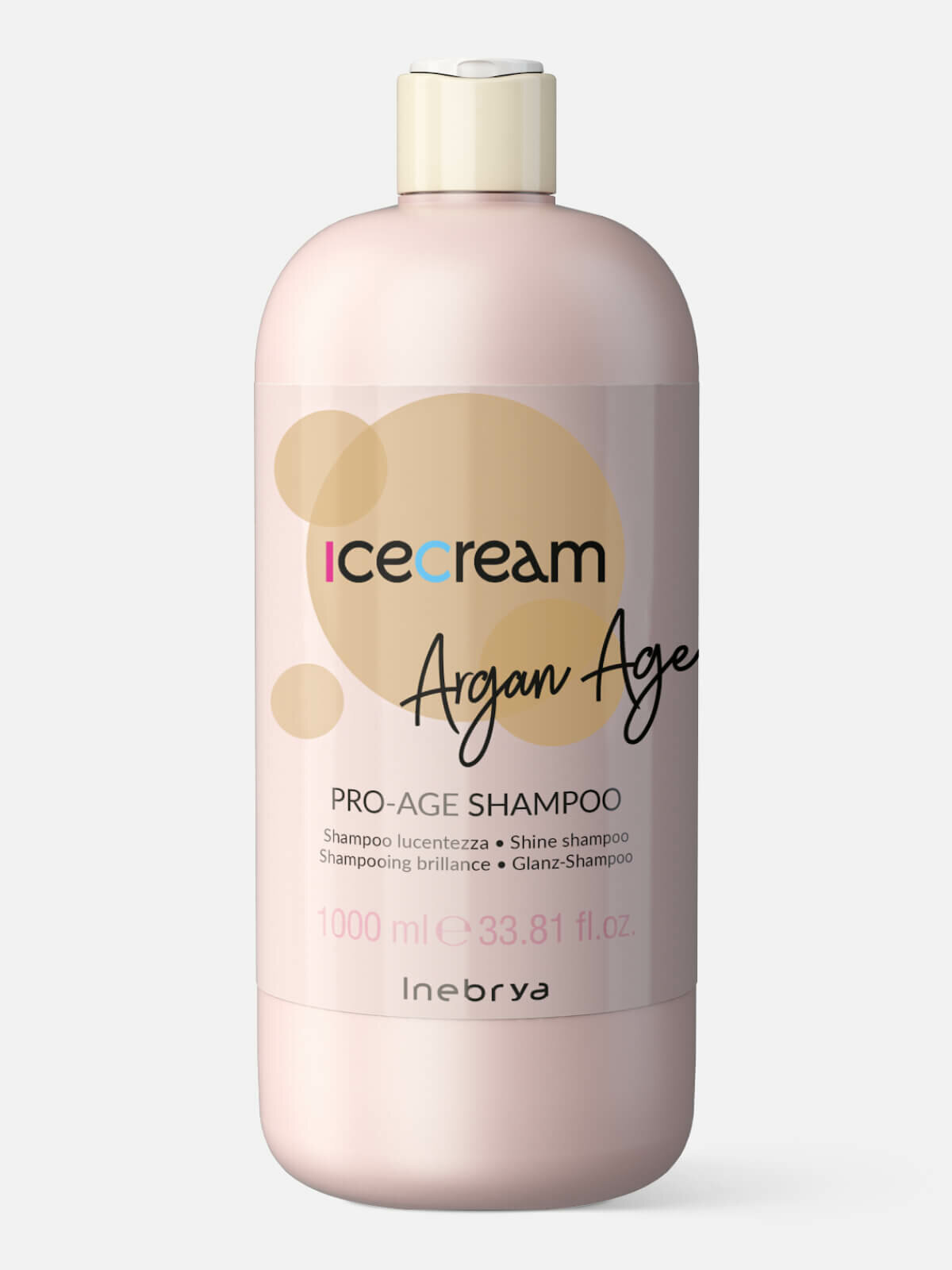 Оживляющий шампунь для волос с маслом арганы Inebrya Argan Age Pro-Age, 1000 мл