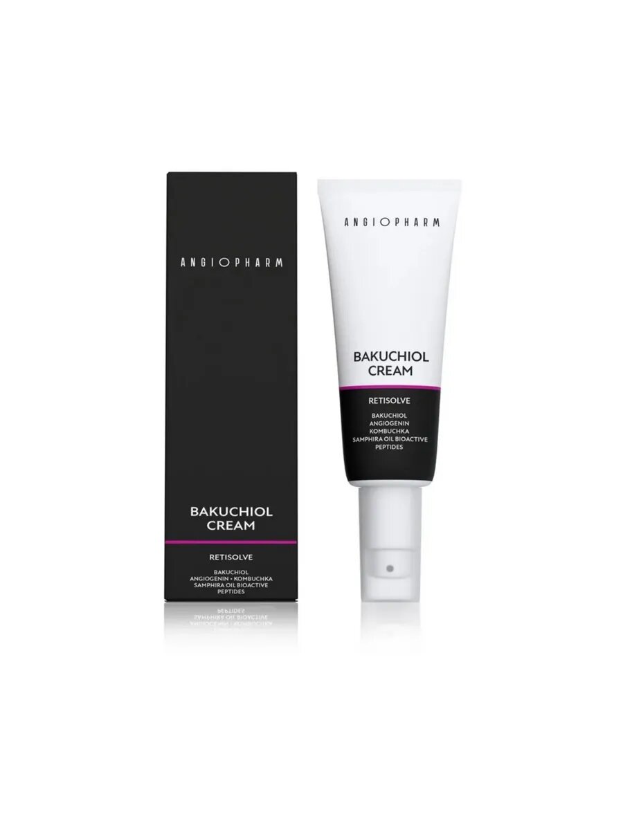 Омолаживающий крем Ангиофарм, с бакучиолом, ночной, для всех типов кожи, 50мл