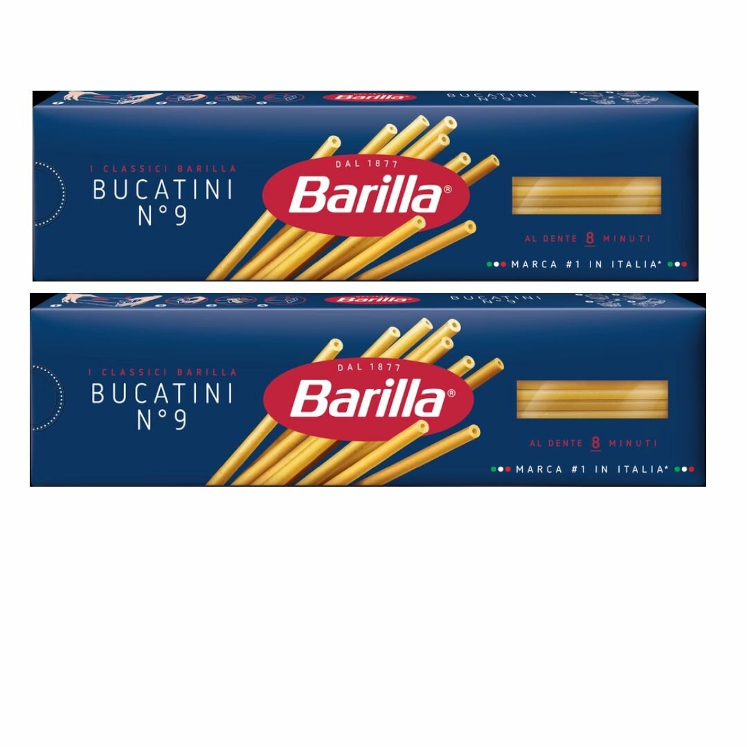 Макароны Barilla Букатини №9, 400 г/ 2 упаковки