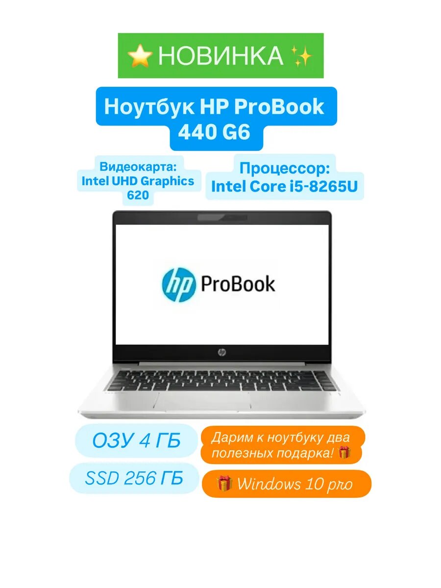 Ноутбук HP ProBook 440 G6 i5-8265U 4/256