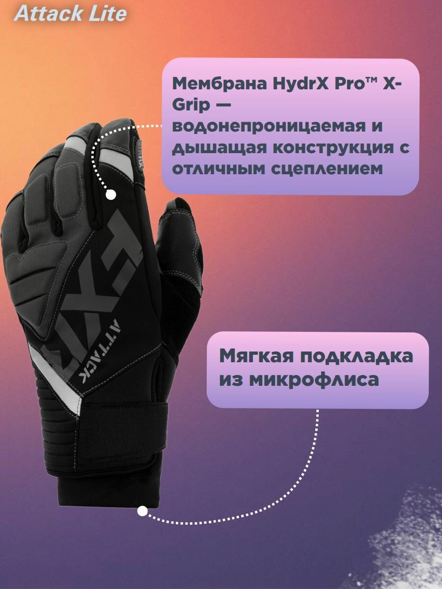 Перчатки FXR Базовая коллекция для мужчин, размер L, black — фото 1