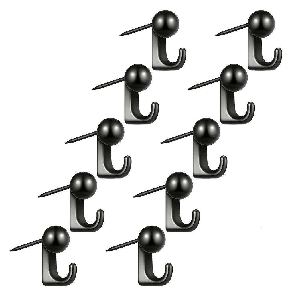 Металлические крепления-гвозди для картин (10 шт.), Черный