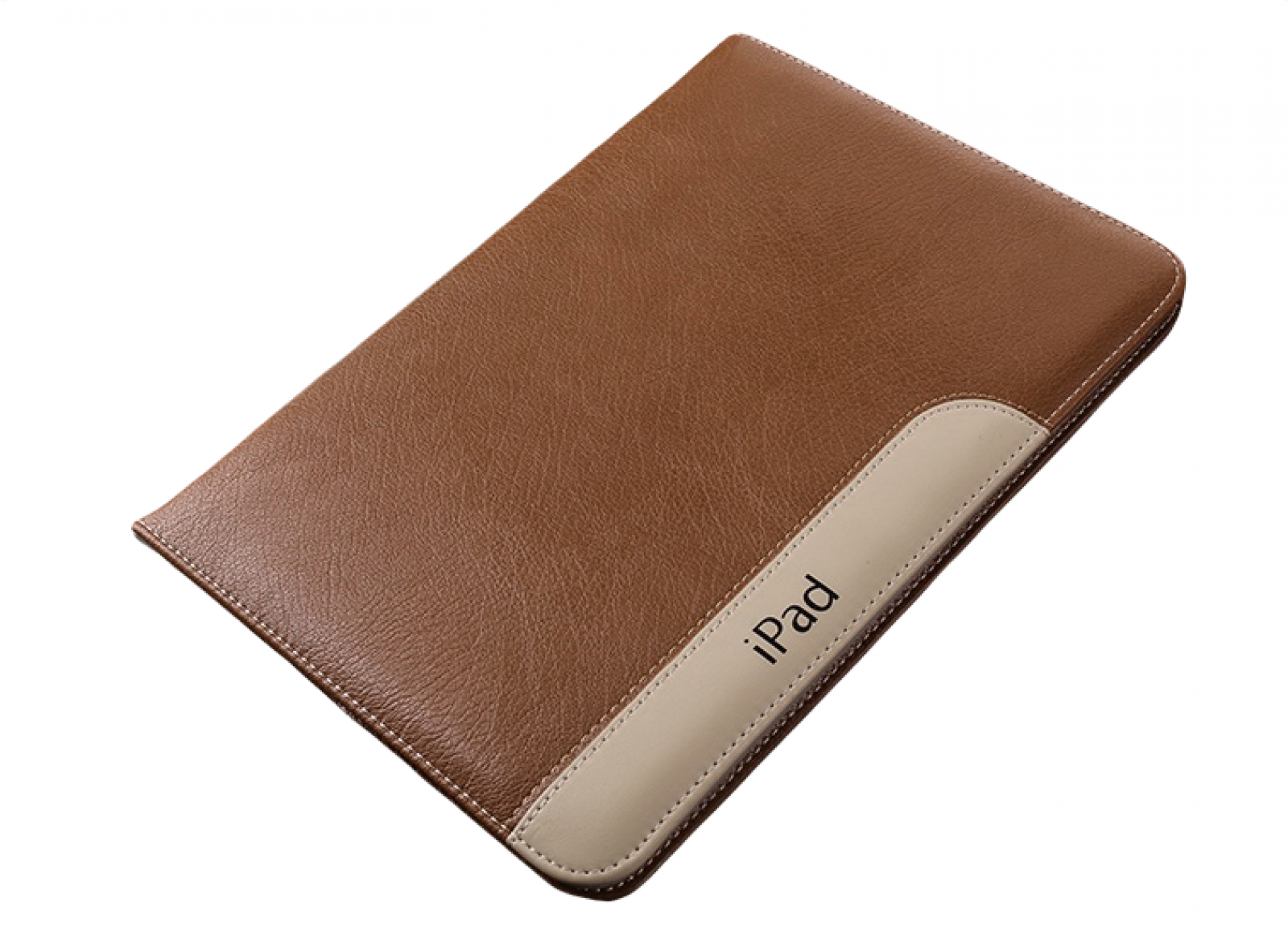 Чехол премиум-класса MyPads для Apple iPad Mini 5 из натуральной кожи светло-коричневый с логотипом